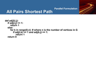 Algorithms presentation on Path Matrix, Bell Number and Sorting | PPT