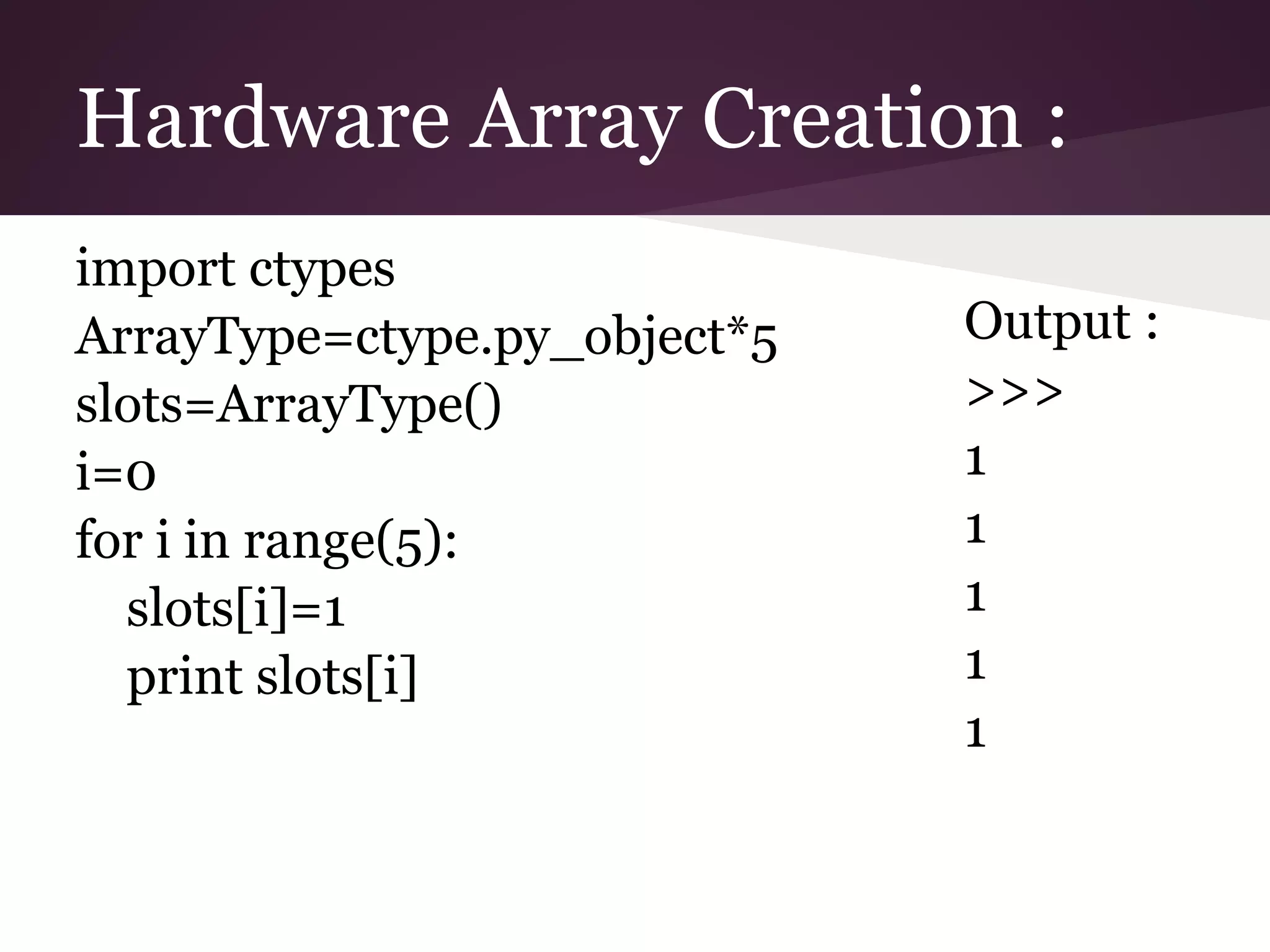 Algorithms Python Arraylistmatrix Ppt