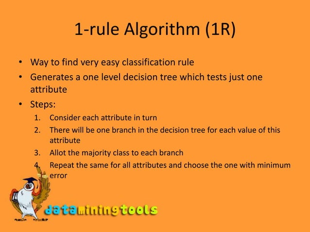 WEKA:Algorithms The Basic Methods | PPT