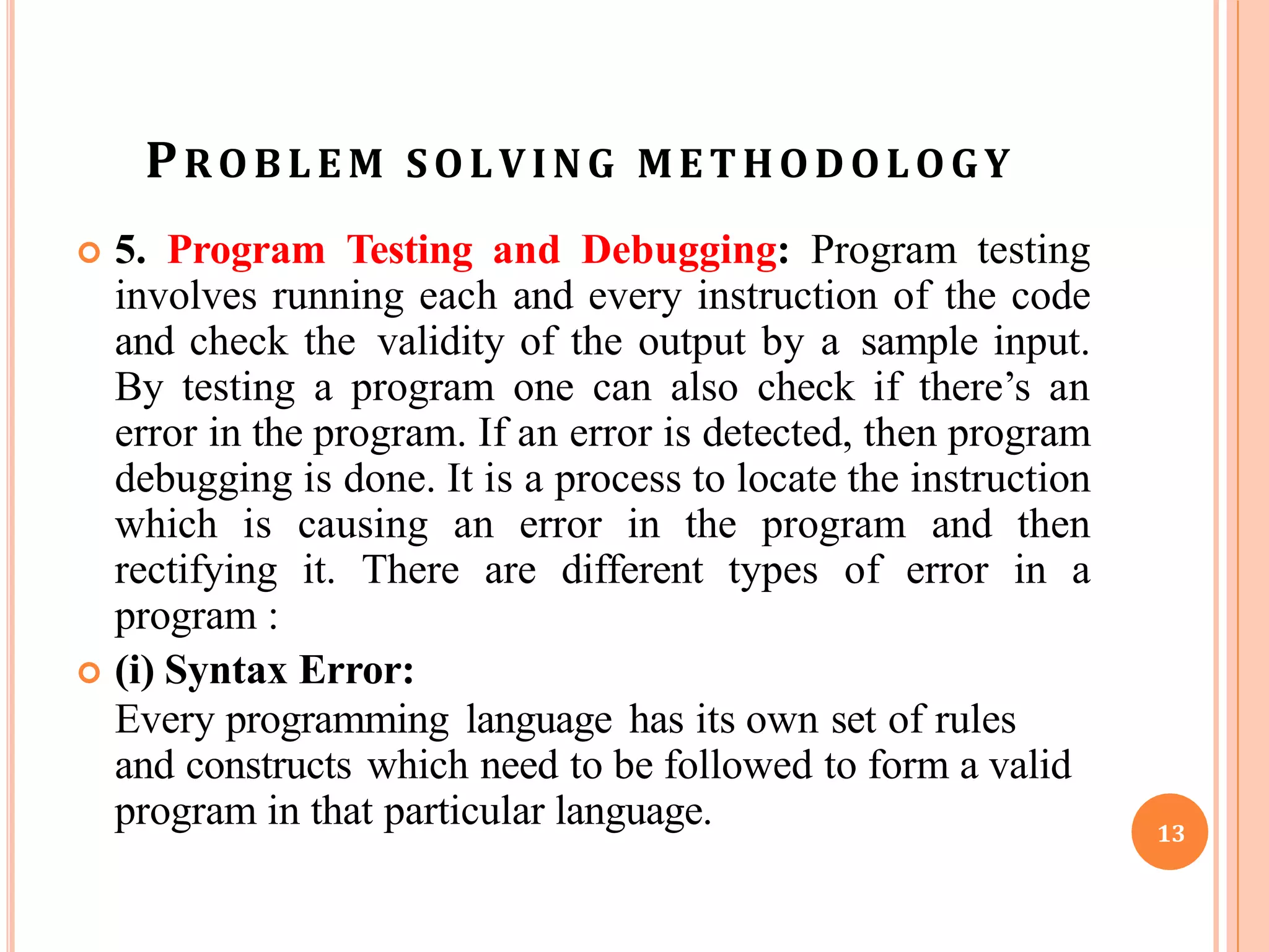 Algorithm to programs.pptx | Programming Languages | Computing
