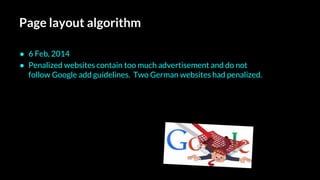 ALGORITHM UPDATE LATEST google features on | PPT