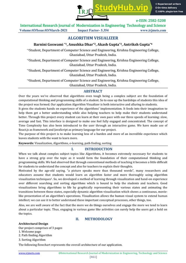 ALGORITHM VISUALIZER | PDF | Graphics Software | Computer Software and Applications