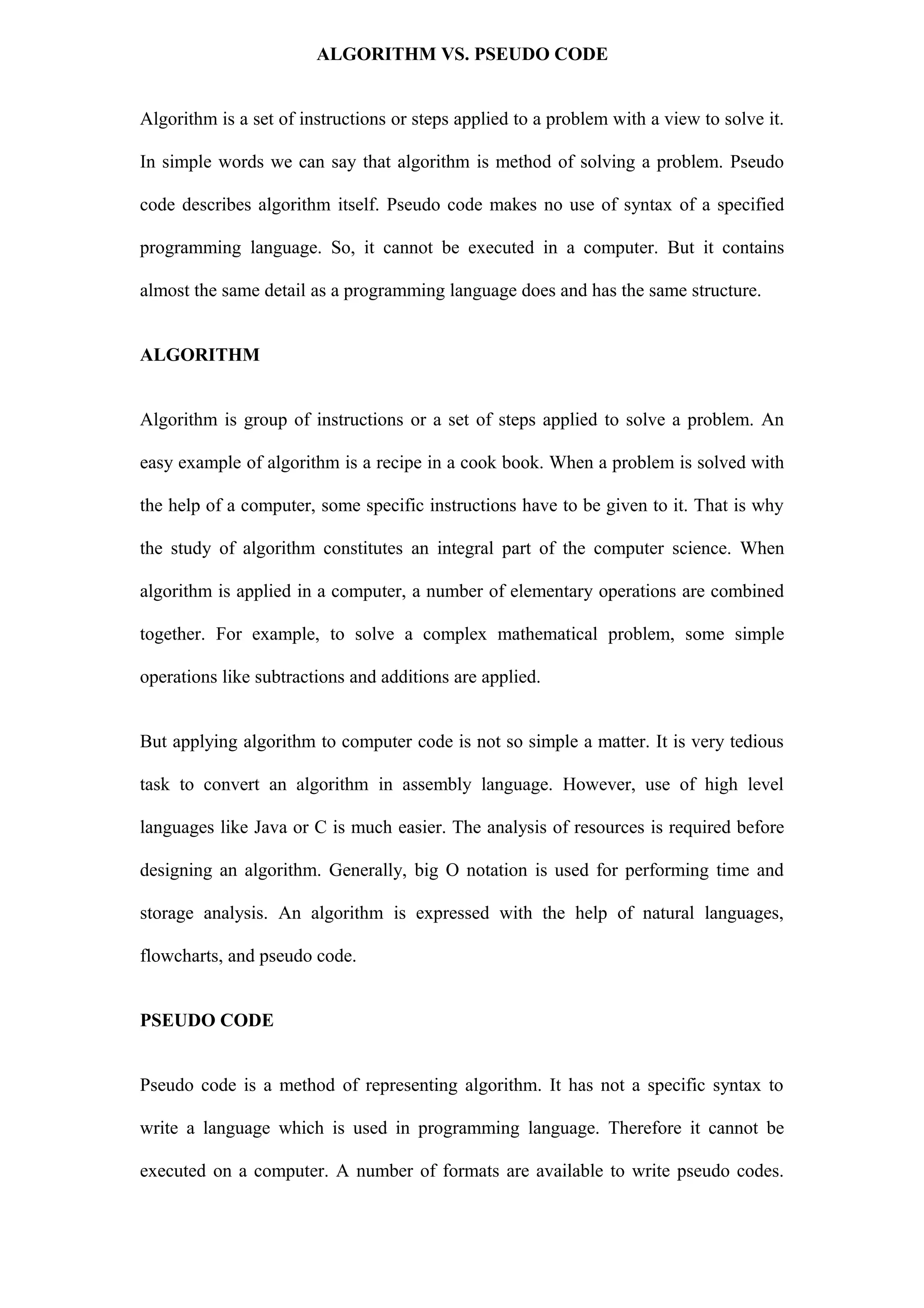 Algorithm Vs Pdf
