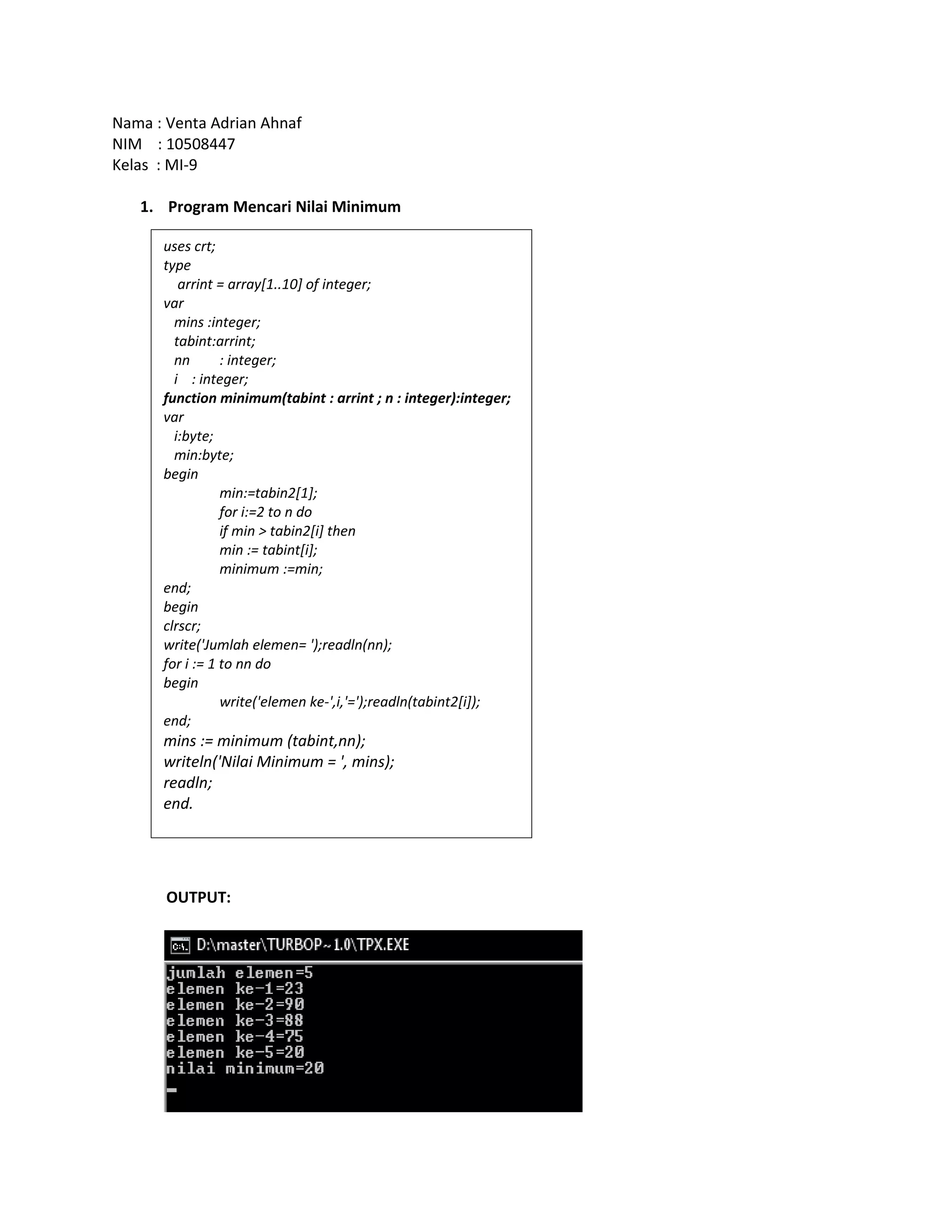Algoritma | DOC | Programming Languages | Computing