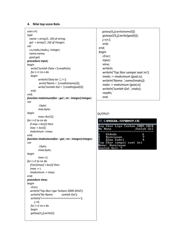 Algoritma | DOC | Programming Languages | Computing