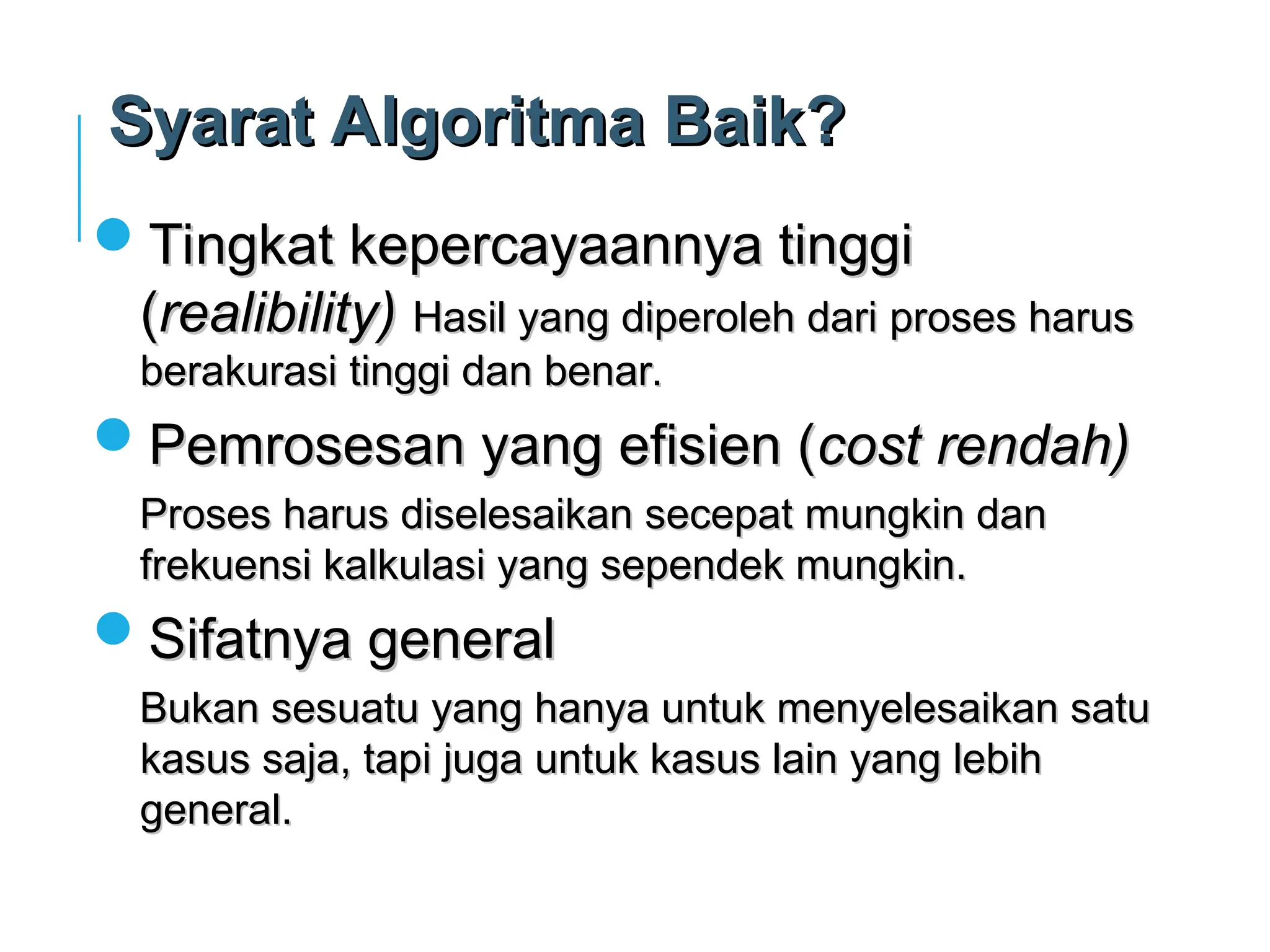 Algoritma: Prinsip, Jenis, dan Implementasi dalam Pemecahan Masalah | PPT