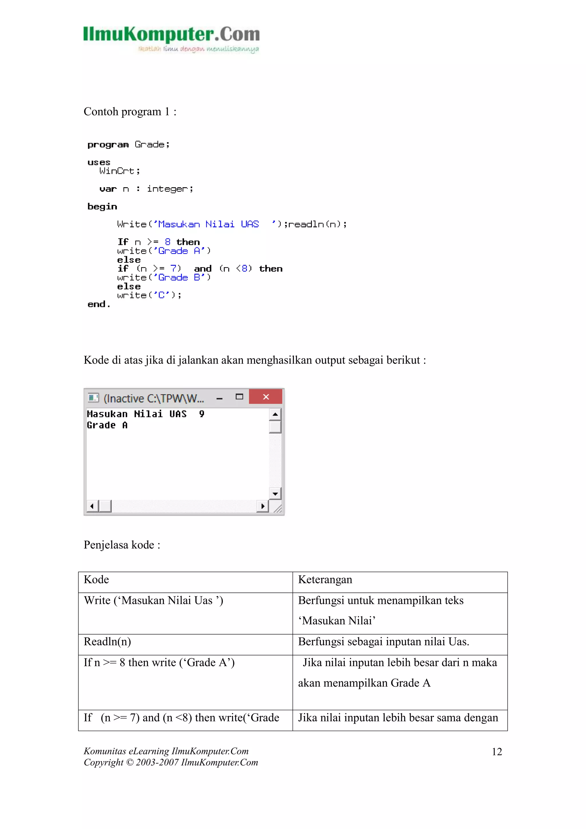Algoritma pemrograman-dalam-bahasa-pascal | PDF