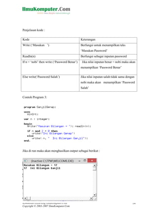 Algoritma pemrograman-dalam-bahasa-pascal | PDF