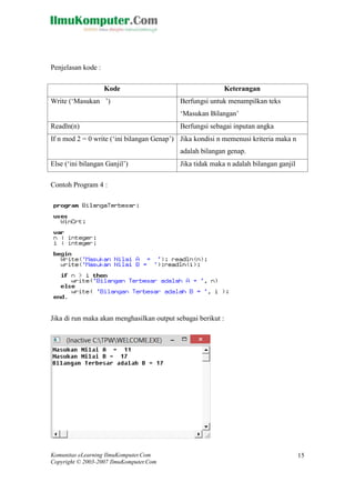 Algoritma pemrograman-dalam-bahasa-pascal | PDF