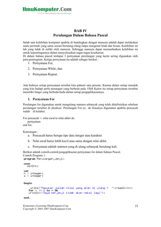 Algoritma pemrograman-dalam-bahasa-pascal | PDF