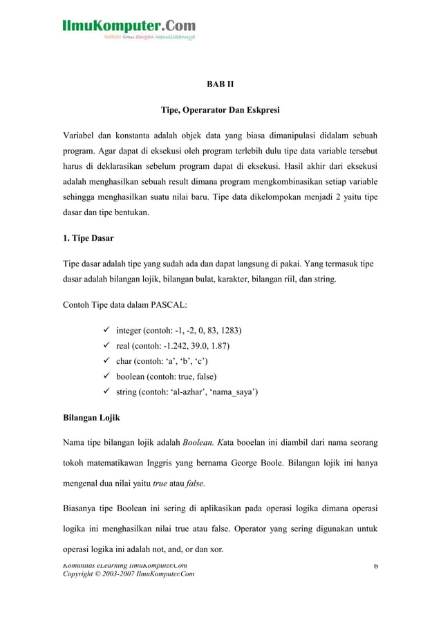 Algoritma pemrograman-dalam-bahasa-pascal | PDF