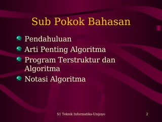 Algoritma pemrograman 01 | PPT