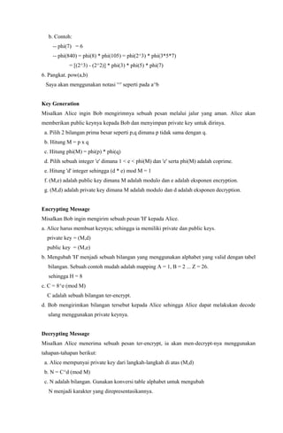 Algoritma rsa | DOC