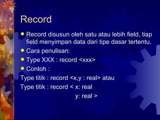 Algoritma - tipe data | PPT