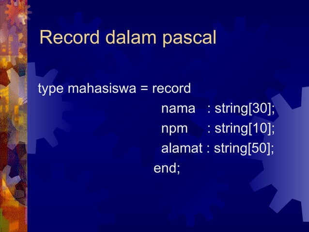 Algoritma - tipe data | PPT