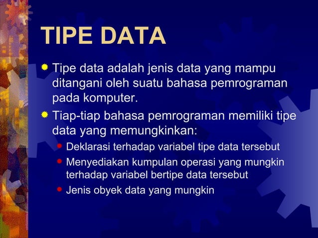 Algoritma - tipe data | PPT