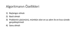 Algoritma ve Kodlama | PPT