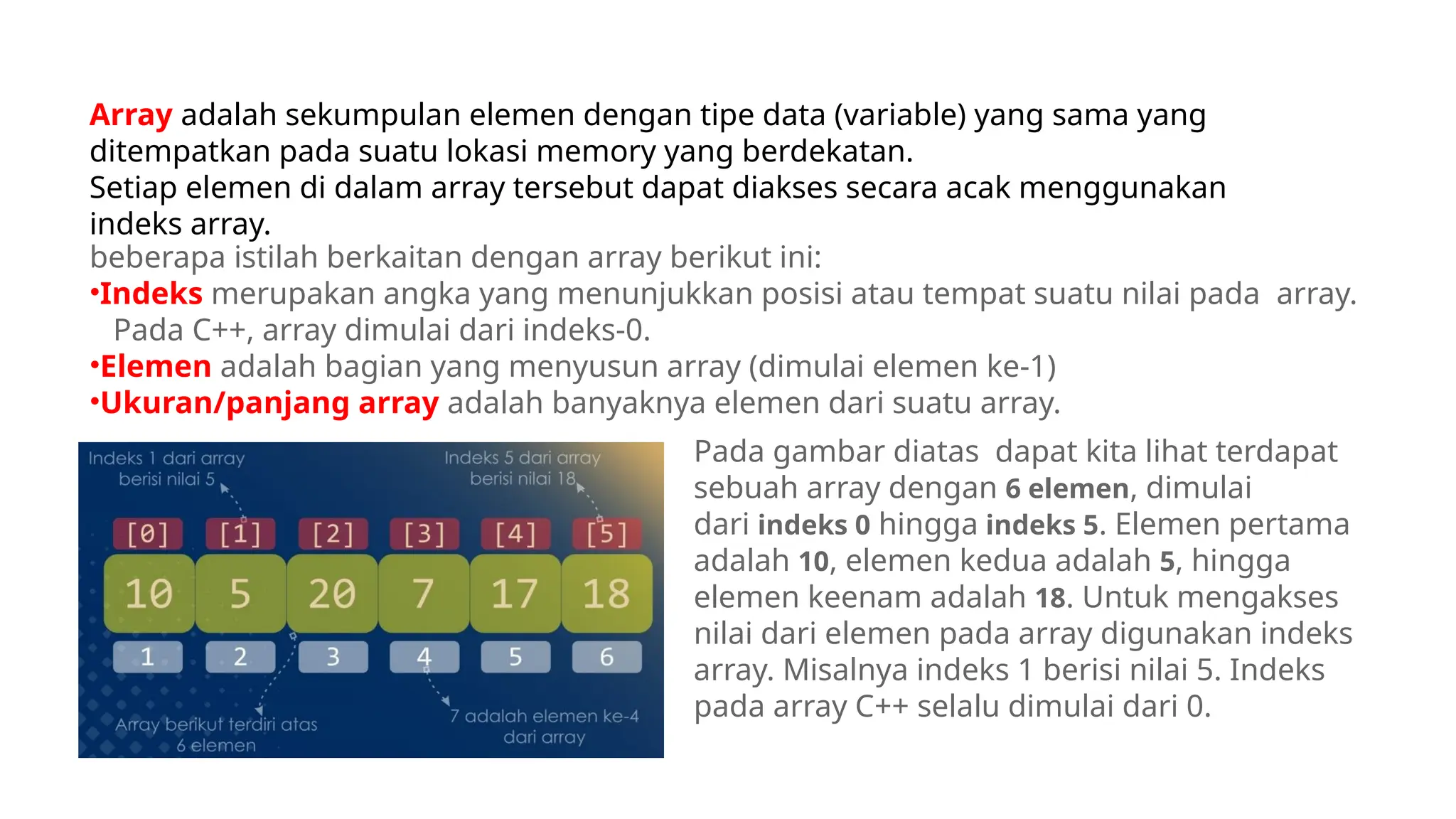 PowerPoint Algoritma Array kelas XI Dan kelas X | PPTX