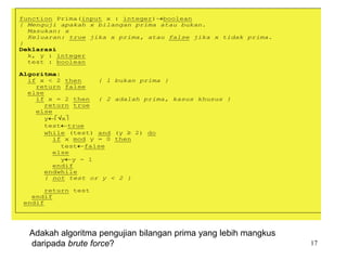 Algoritma brute force | PPT
