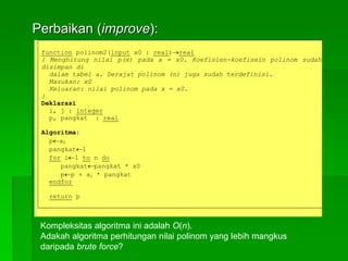 Referensi Materi Algoritma Brute Force Bagian 1 | PPT