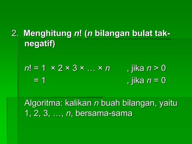 Referensi Materi Algoritma Brute Force Bagian 1 | PPT