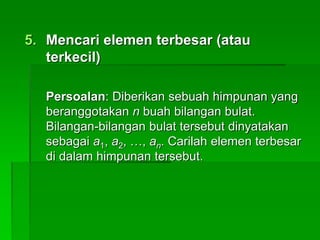 Referensi Materi Algoritma Brute Force Bagian 1 | PPT