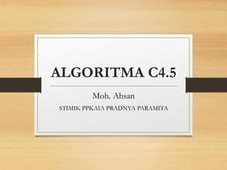 Algoritma C4.5 Dalam Data Mining | PDF