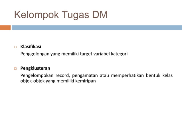 Algoritma c.45 Decision tree learning untuk data mining | PPTX