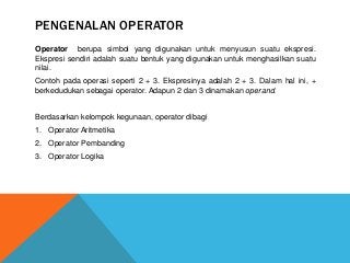 Algoritma Pemrograman | PPT