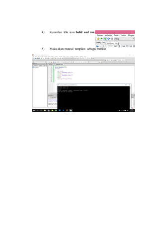Pembagian Dua Bilangan Menggunakan Fungsi Integer Pada Codeblocks | DOCX