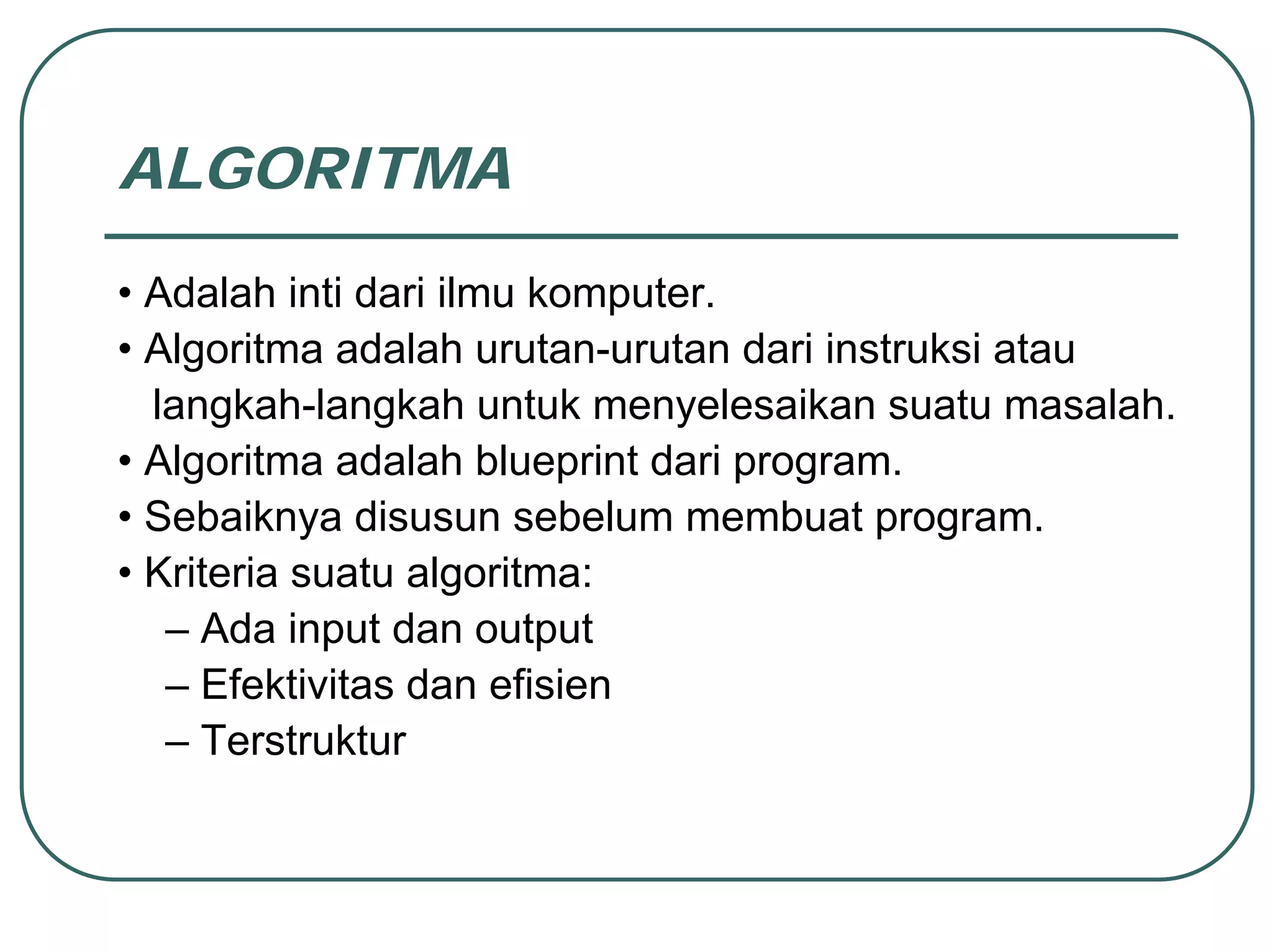 Algoritma dan flowchart | PDF