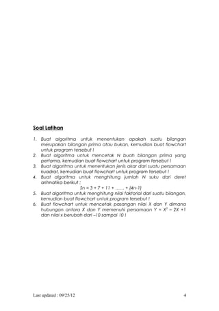 Algoritma dan flowchart | PDF