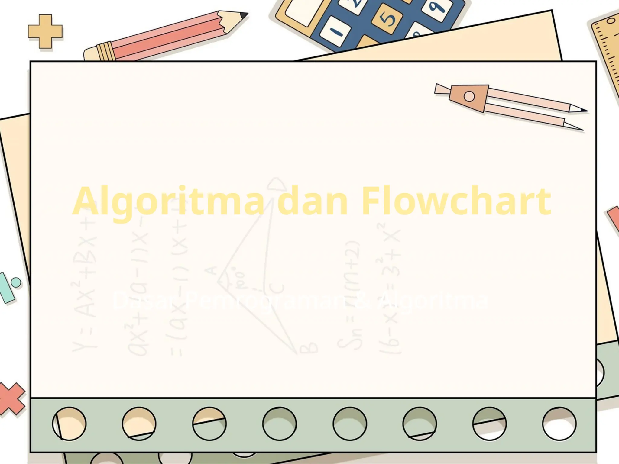 Algoritma dan flowchart SMP kelas 7 TIK | PPT