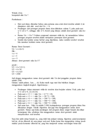 Algoritma dan pemograman | DOCX