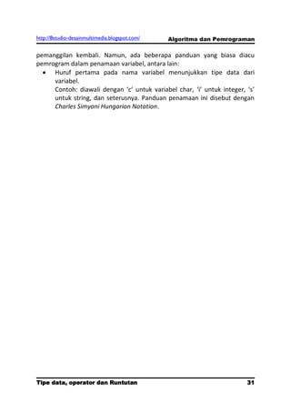 Algoritma dan pemrograman | PDF