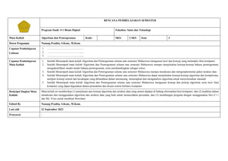 Algoritma dan Pemrograman | DOCX