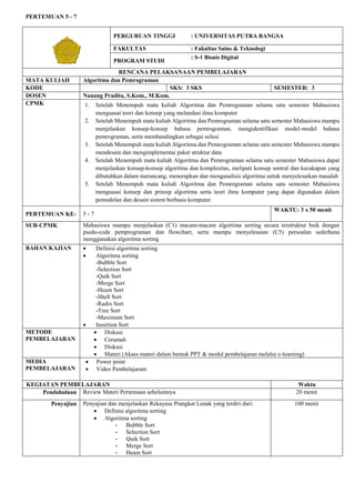 Algoritma dan Pemrograman | DOCX