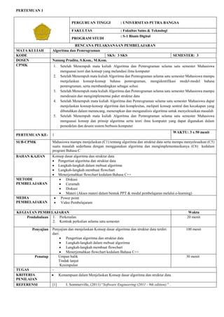 Algoritma dan Pemrograman | DOCX