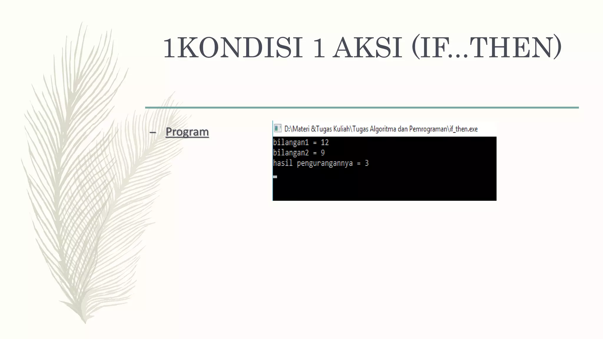 Algoritma dan pemrograman 1 | PPT