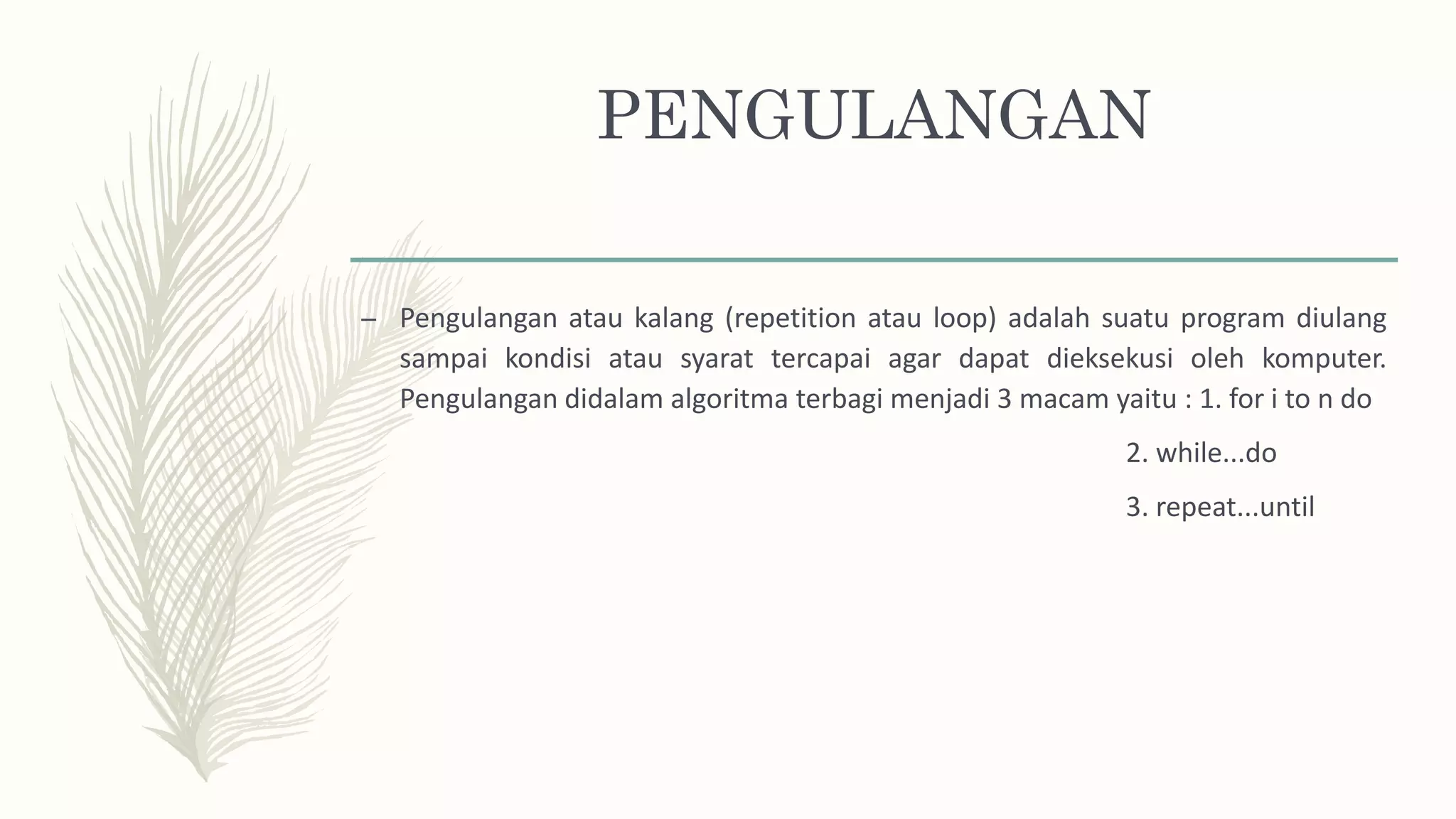 Algoritma dan pemrograman 1 | PPT