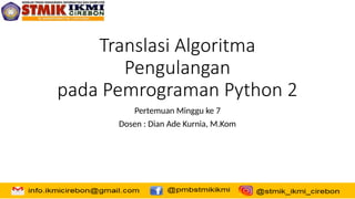 Algoritma dan pemrograman 1 minggu ke-7 Topik-2.pptx