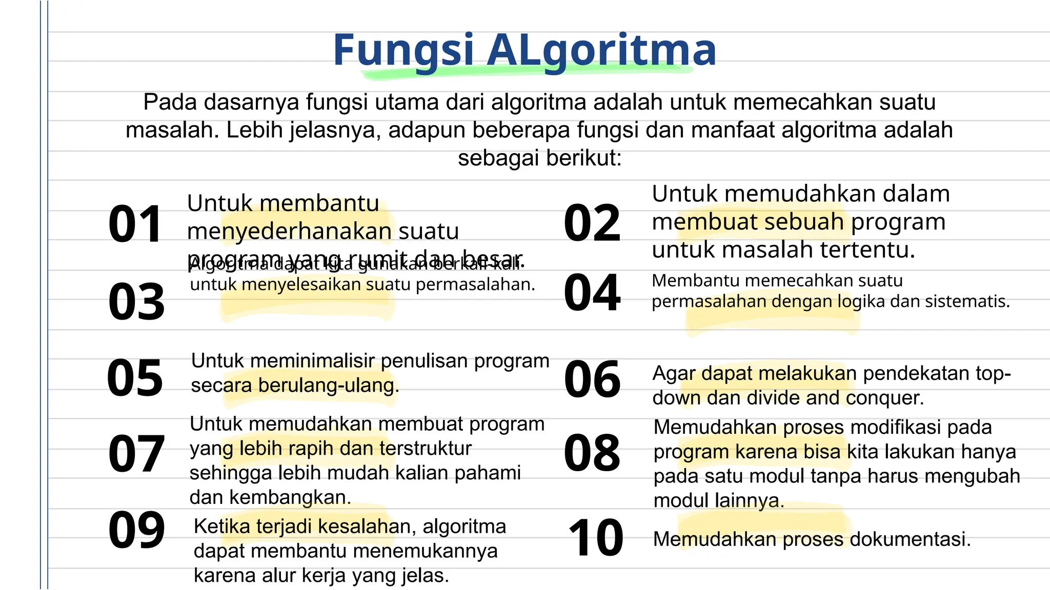 ALGORITMA DAN PEMROGRAMAN - ALGORITMA DAN PEMROGRAMAN | PPT