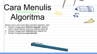 ALGORITMA DAN PEMROGRAMAN - ALGORITMA DAN PEMROGRAMAN | PPT