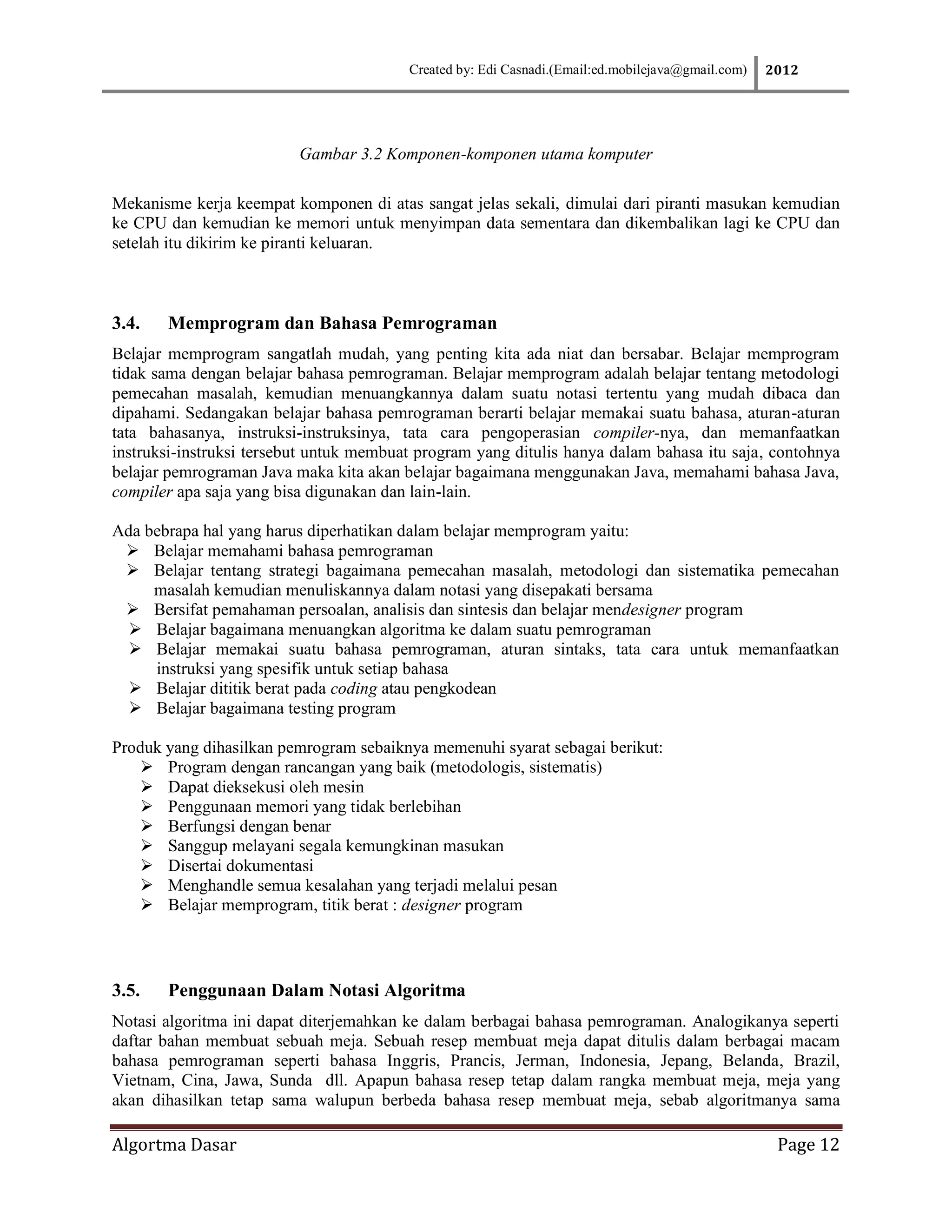 Dasar Algoritma ECasnadi | PDF