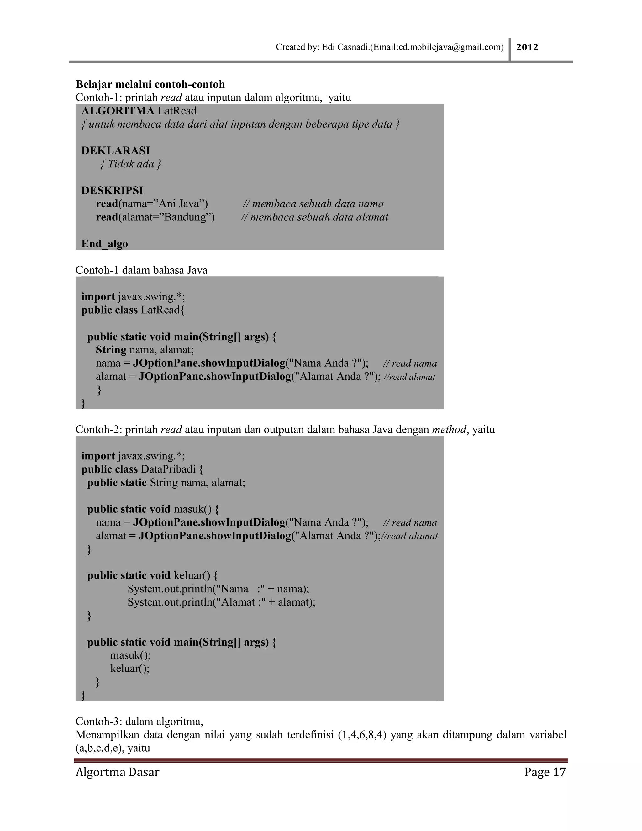 Dasar Algoritma ECasnadi | PDF