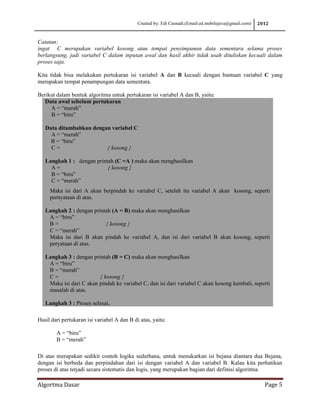 Dasar Algoritma ECasnadi | PDF