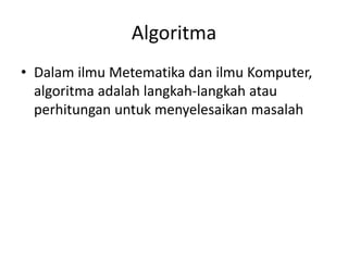 Algoritma dasar | PDF