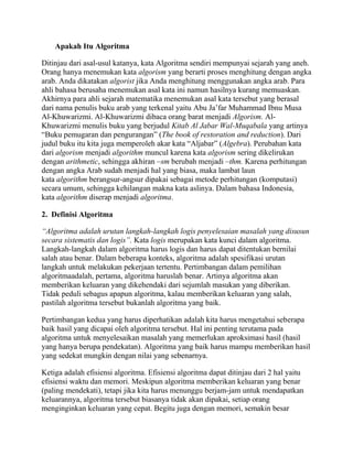 Algoritma & dasar pemrograman | PDF