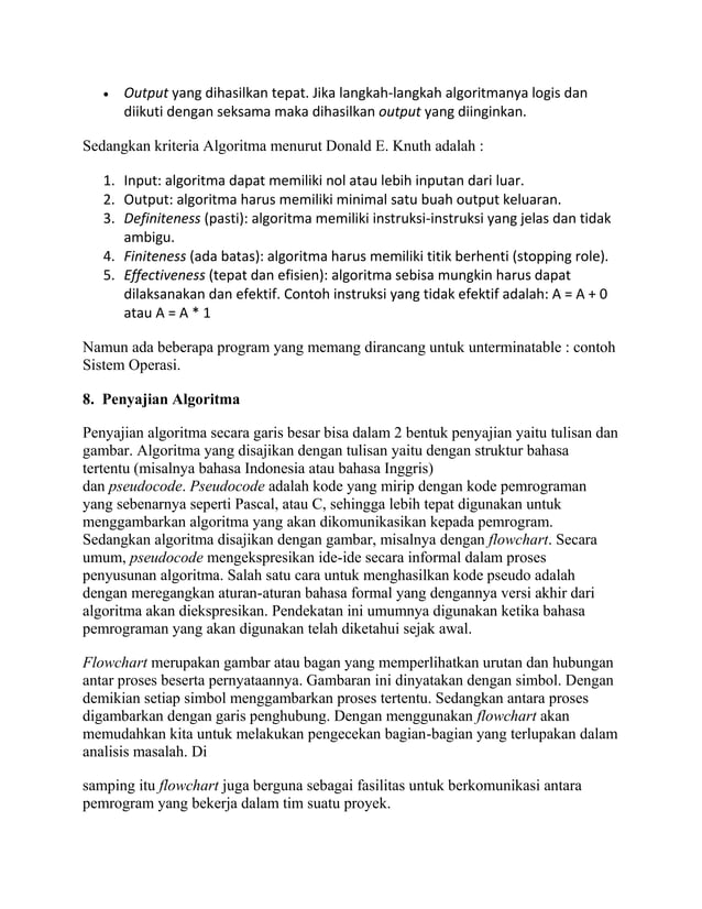 Algoritma & dasar pemrograman | PDF