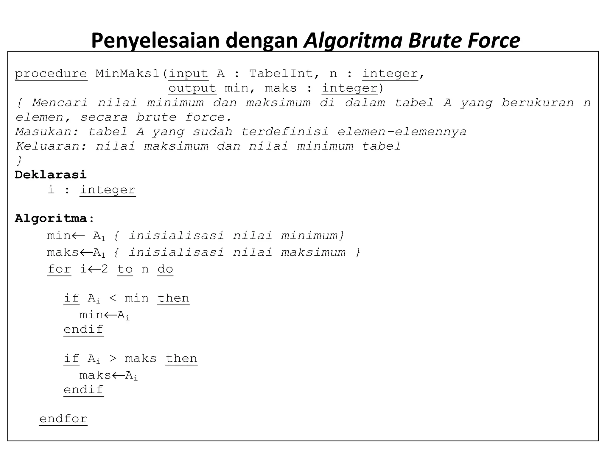 Algoritma Divide and Conquer | PPT